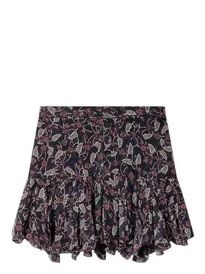 ETOILE Daneen Skirt - Black/raspberry