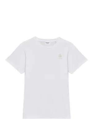 ETOILE Etoile Aby Cotton T-Shirt With Logo Embroidery White