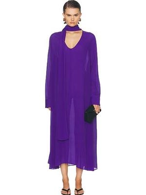 TOTEME Rounded Neckline Dress - Amethyst