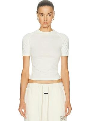Fear Of God Shrunken Baseball Tee - Ivory