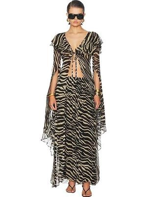 Ronny Kobo Kyle Maxi Top - Zebra