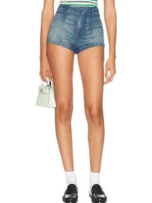 HELSA Denim Micro Short - Medium Blue