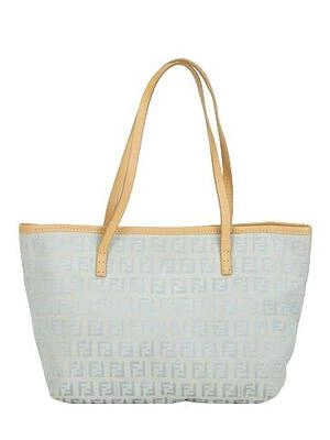 Fendi Zucchino Roll Tote Bag - Blue