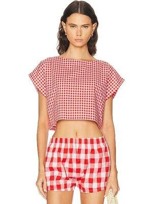Suzie Kondi Kori Top - Cherry Gingham