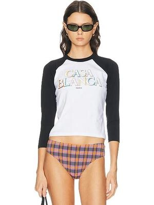 Casablanca Baseball Tee - 3d Stacked Logo
