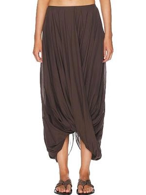 TOTEME Cocoon Skirt Walnut