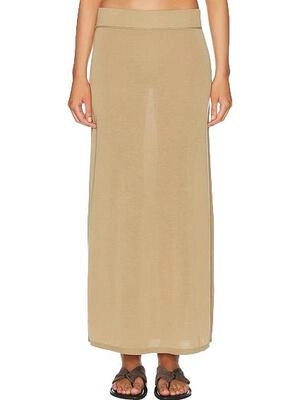 TOTEME Long Knit Skirt - Desert