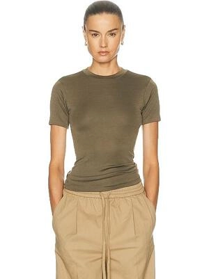 Fear Of God Soft Rib Fitted T-shirt - Moss
