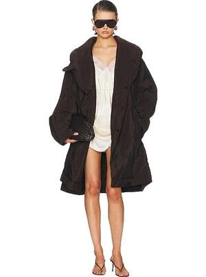 Magda Butrym Long Coat - Brown
