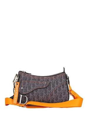Dior Flight Line Double Saddle Bag - Blue