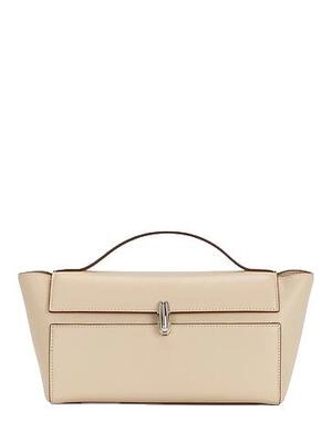 Savette Trapeze Pochette Bag - Bone