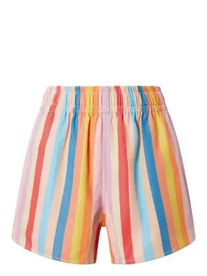 MARRAKSHI LIFE Striped Cotton-blend Shorts - Multi