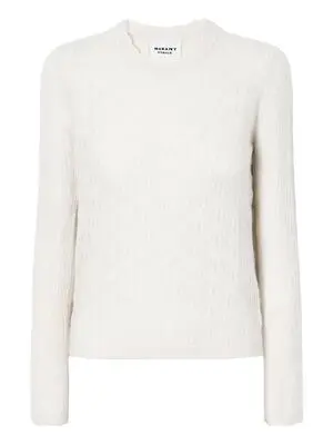 MARANT ETOILE Obeline Wool-blend Chrochet Sweater - Neutrals