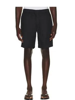 Frescobol Carioca Felipe Linen Shorts In . Also - Black