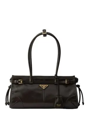 Prada Bonnie Medium Leather Bag - Forest