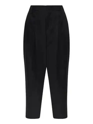 Kenzo Tailored Pleated Trousers - Black