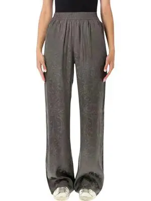 GOLDEN GOOSE Jacquard-floral Elasticated-waist Trousers - Grey