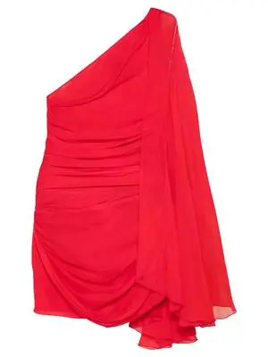 Giuseppe Di Morabito One-shoulder Draped Mini Dress - Red
