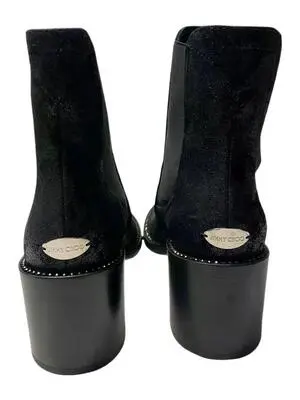 JIMMY CHOO Merril Crystal-welt Ankle Boots - Black