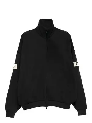 Fear Of God Logo-patch Zip-up Jacket - Black