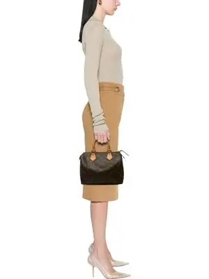 LOUIS VUITTON 2004 Monogram Speedy 25 Boston Bag - Brown