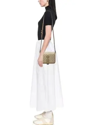Gucci 2016-2026 Mini Gg Supreme Interlocking G Crossbody Bag - Neutrals