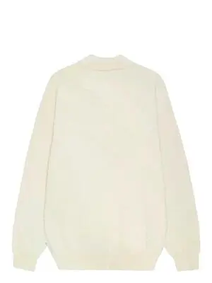 LES DEUX Textured-knit Polo Shirt - White