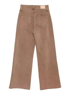 Paige Anessa Raw-hem Jeans - Brown