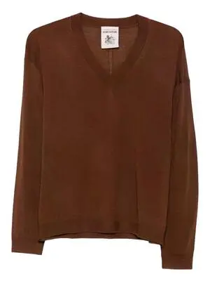 SEMICOUTURE Jade Sweater - Brown