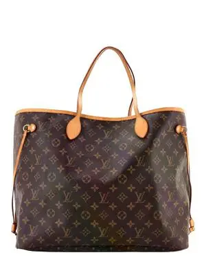 LOUIS VUITTON Neverfull Monogram Canvas Gm Tote Bag - Brown