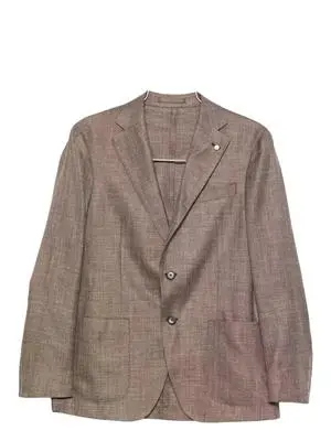 L.B.M. 1911 Single-breasted Notched-lapel Jacket - Brown