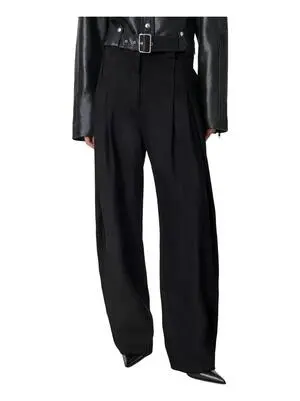 IRO PARIS Pleated Wide-leg Trousers - Black
