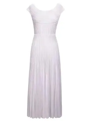 GEMY MAALOUF Off-shoulder Midi Dress - White