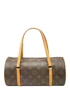 LOUIS VUITTON 2005 Monogram Papillon 28 Handbag - Brown