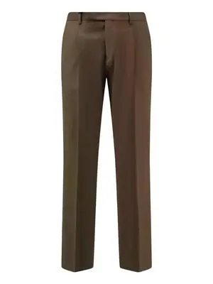 GERMANO 1952 Pleated Tailored Trousers - Brown