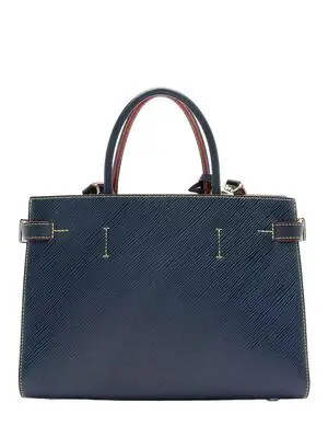 LOUIS VUITTON Epi Leather Twist Tote Bag - Blue