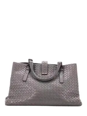 Bottega Veneta Roma Bag Intrecciato Nappa Medium Tote Bag - Metallic