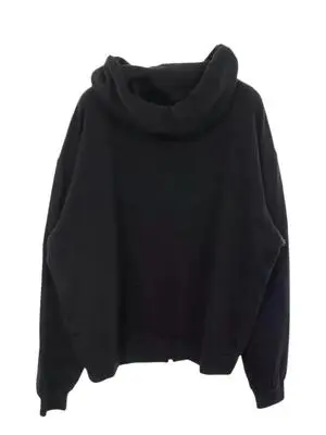 Celine 00s Triomphe Embroidery Zip-up Hoodie - Black
