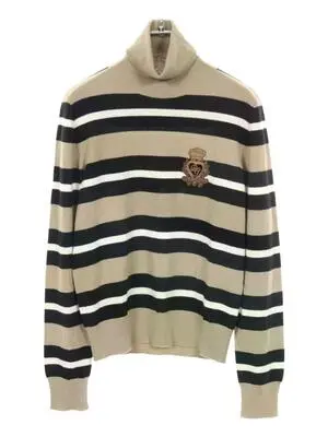 Dolce & Gabbana 2010s Striped Roll-neck Sweater - Neutrals