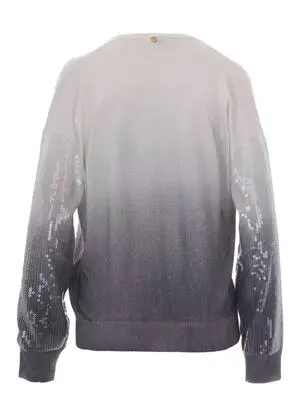 Liu Jo Sequin-embellished Ombre Cardigan - Grey