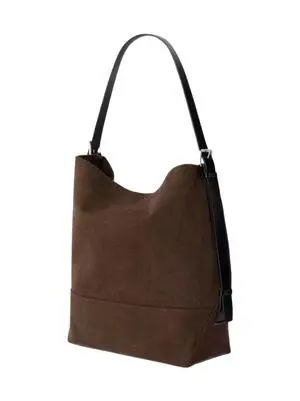 LEMAIRE Belted Cotton Tote - Brown