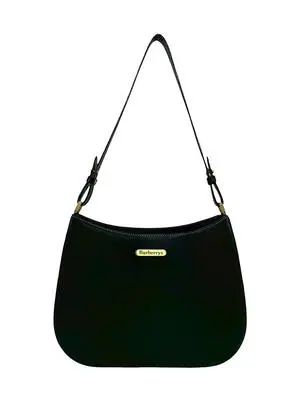 Burberry 1980-1990 Leather Shoulder Bag - Black