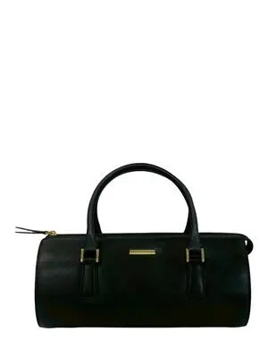 Burberry 1990-2000 Calf Leather Handbag - Black