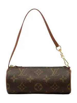 LOUIS VUITTON 1990-2010 Monogram Papillon Pochette Handbag - Brown