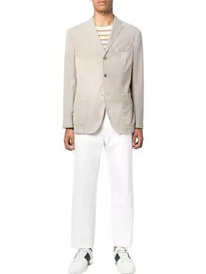 Boglioli Fitted Single-breasted Blazer - Neutrals