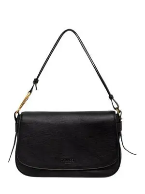 TWINSET Logo-embossed Shoulder Bag - Black