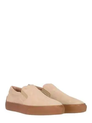 TOD'S Gommino Detail Slip-on Suede Sneakers - Neutrals