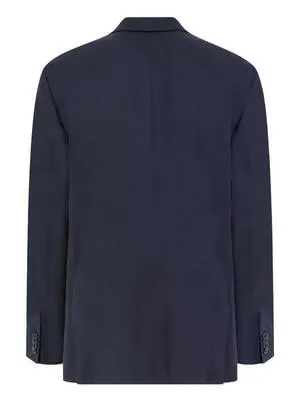 SEVEN GAUGE Double-breasted Peak-lapel Blazer - Blue