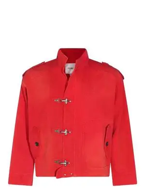 FOUND Buckle-fastening Epaulette Jacket - Red