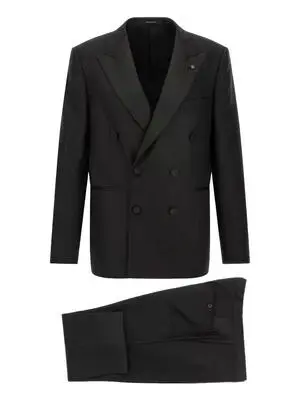 Tagliatore Bruce Double-breasted Tuxedo Suit - Black